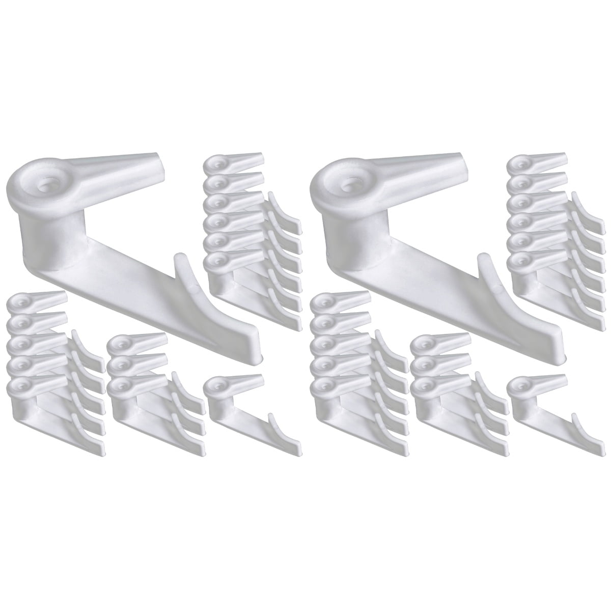 MERRYHAPY 200 pcs White Plastic Ceiling Light Fixing Clips for Indoor ...