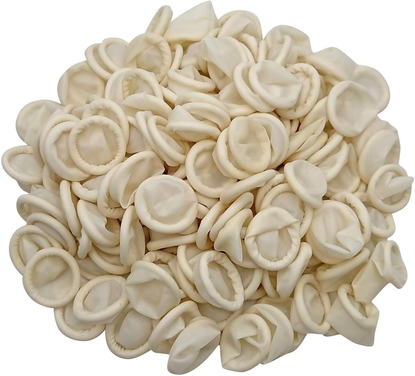 200 Pcs Latex Finger Cots, Disposable Medium Fingertip Protector Gloves ...