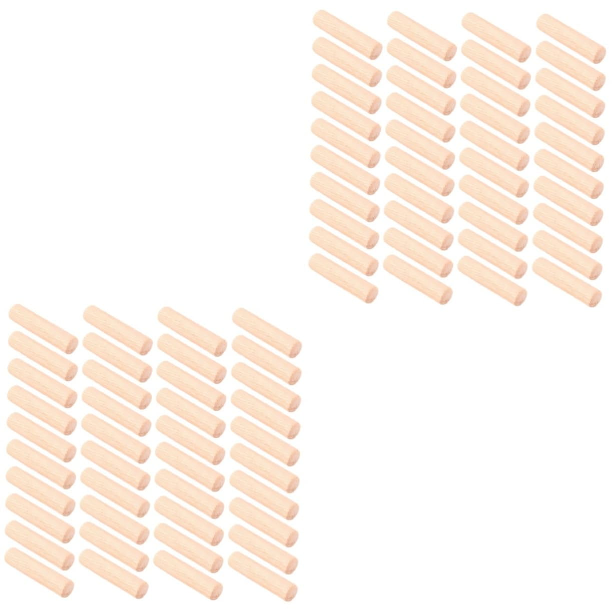 200 Pcs Log Plug Wood Dowel Fluted Dowel Wood Pegs Dowels for Tiered s ...