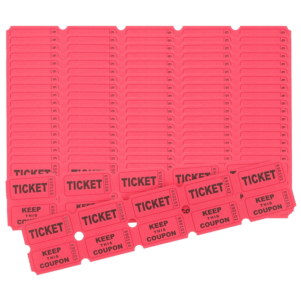 200 Pcs Lottery Tickets Raffle Tickets Entrance Ticket Tickets for ...