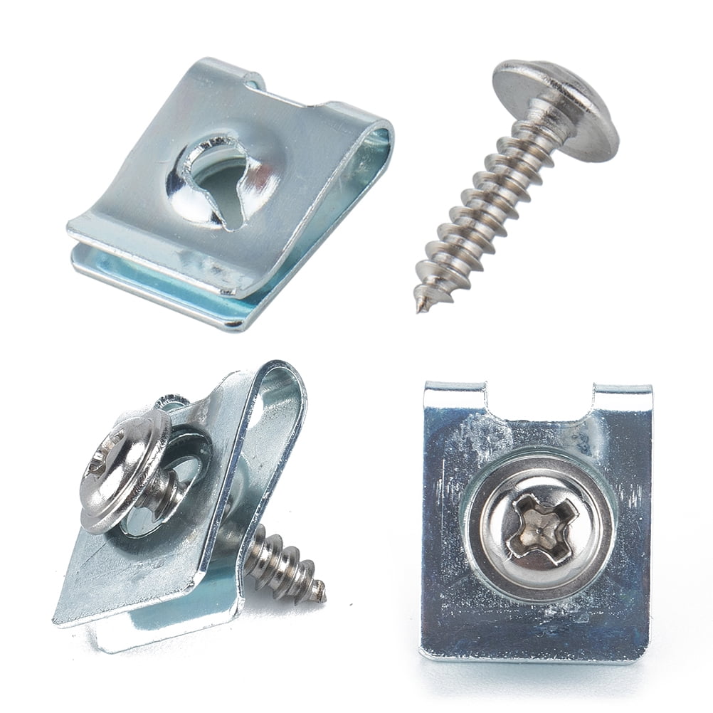 200 Pcs Manganese Steel U Nut Spire U Clips Practical Fasteners U Clip ...