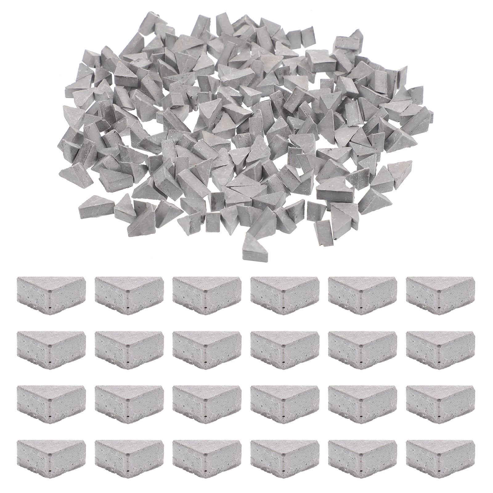 200 Pcs Mini Bricks Decor Toy Little Model Realistic Fake Miniature ...