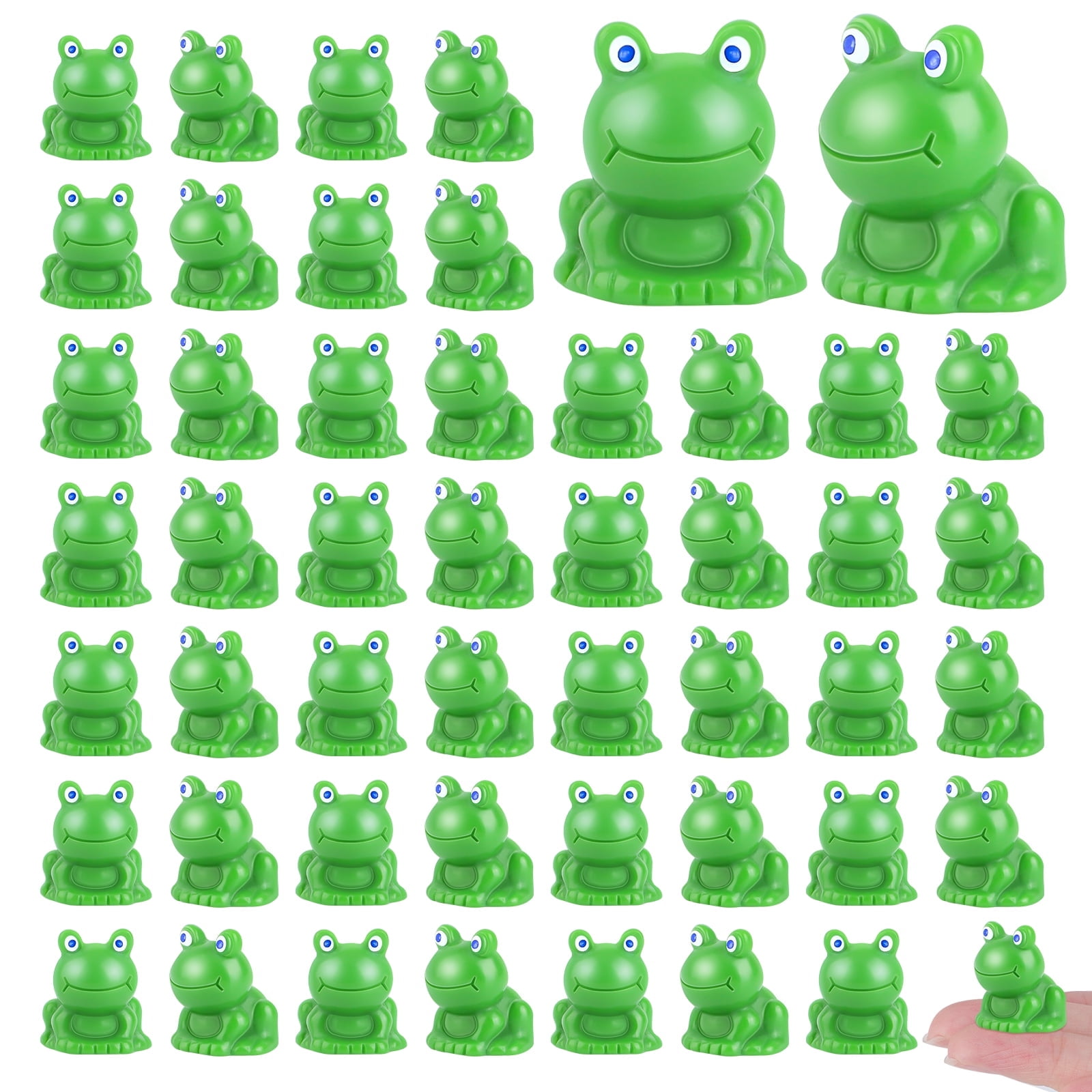 200 Pcs Mini Frog Garden Decor, Tiny Plastic Frogs Miniature Resin Mini ...