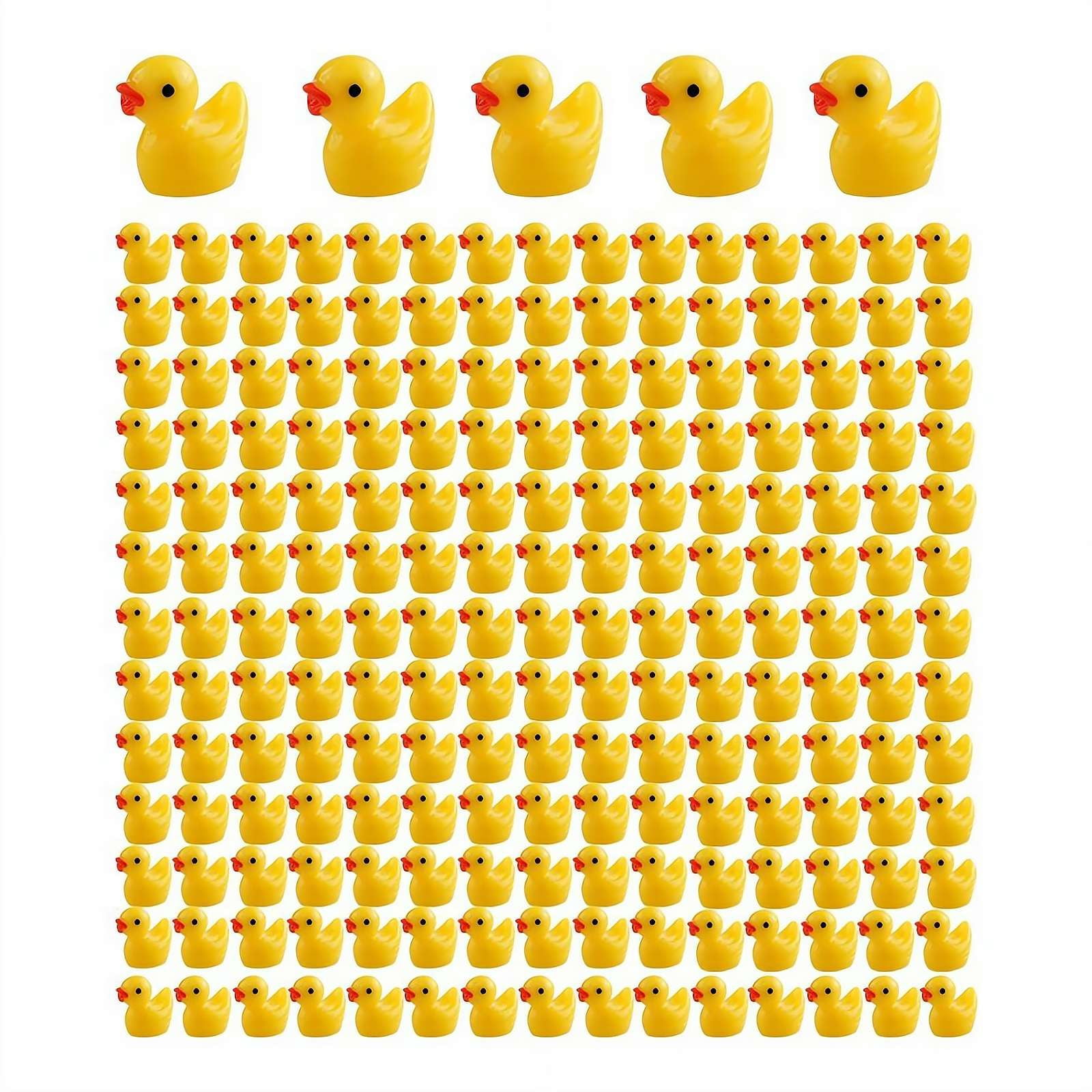 200 Pcs Mini Resin Ducks Tiny Ducks Miniature Duck Figures for Slime ...