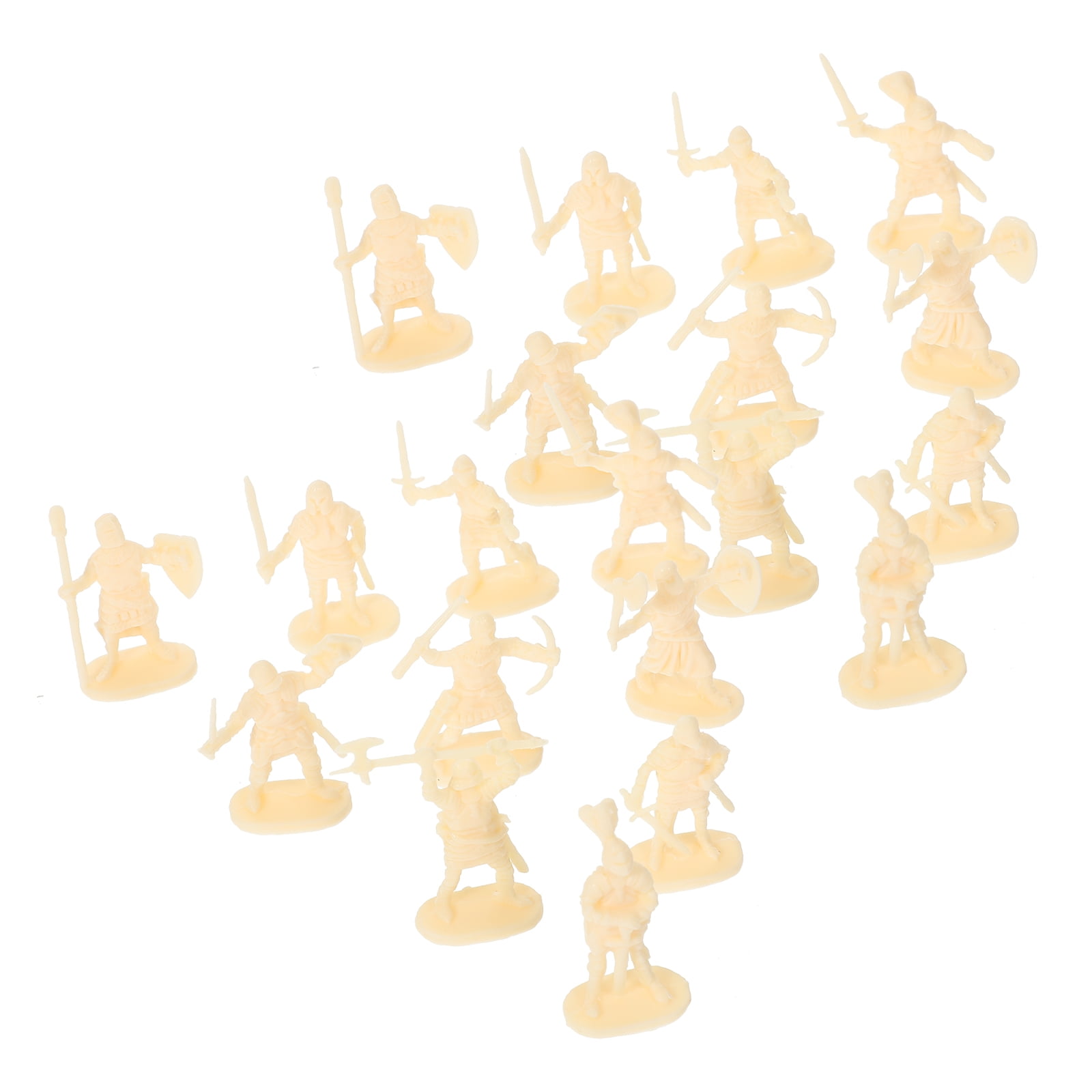 FONDOTIN Soldier Toys Mini Soldiers Playset Beige 200Pcs 1.1X0.6X0.4in ...