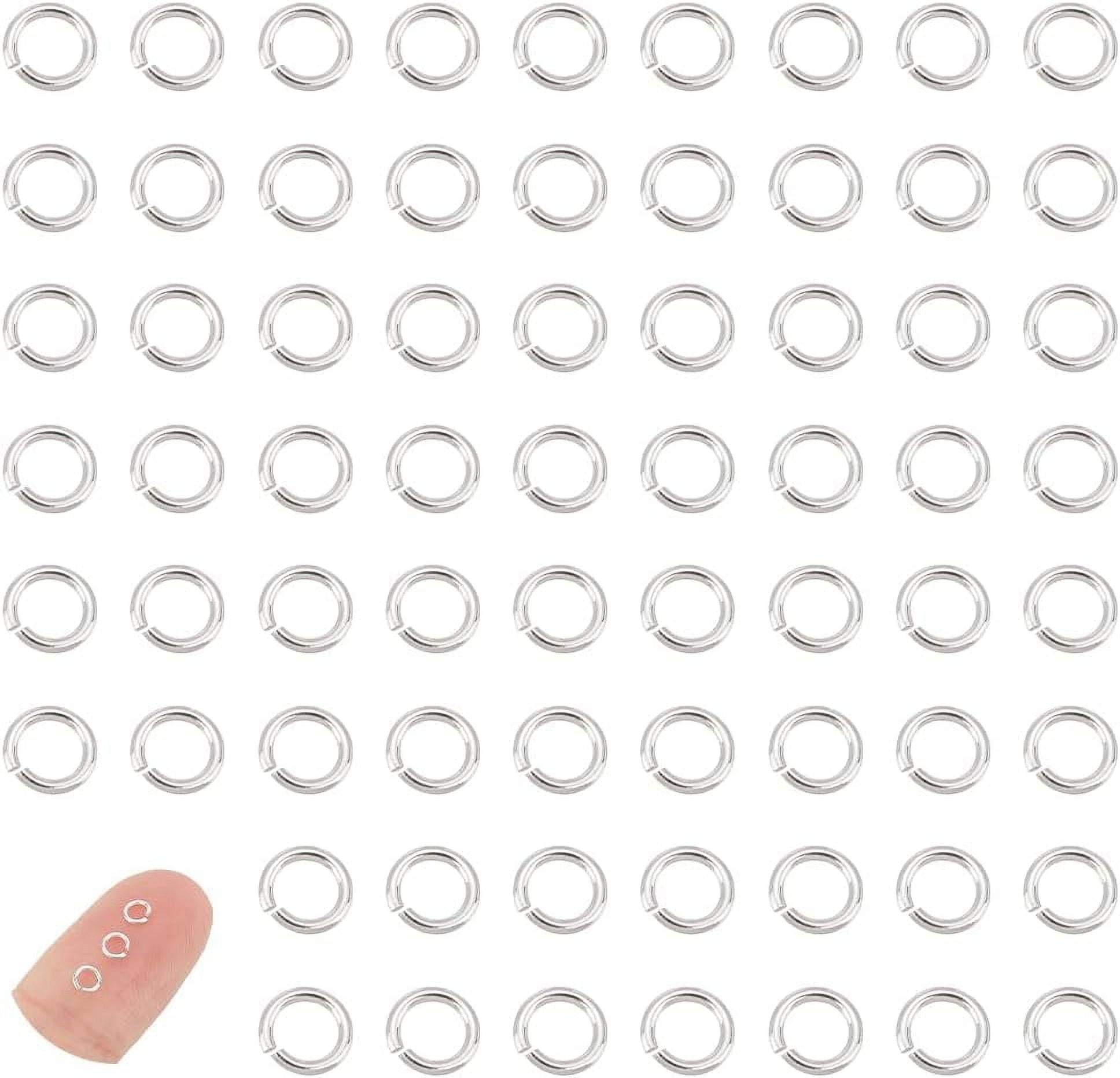 200 Pcs Open Jump Rings 3 mm 925 Sterling Silver Round Rings Jump Rings ...
