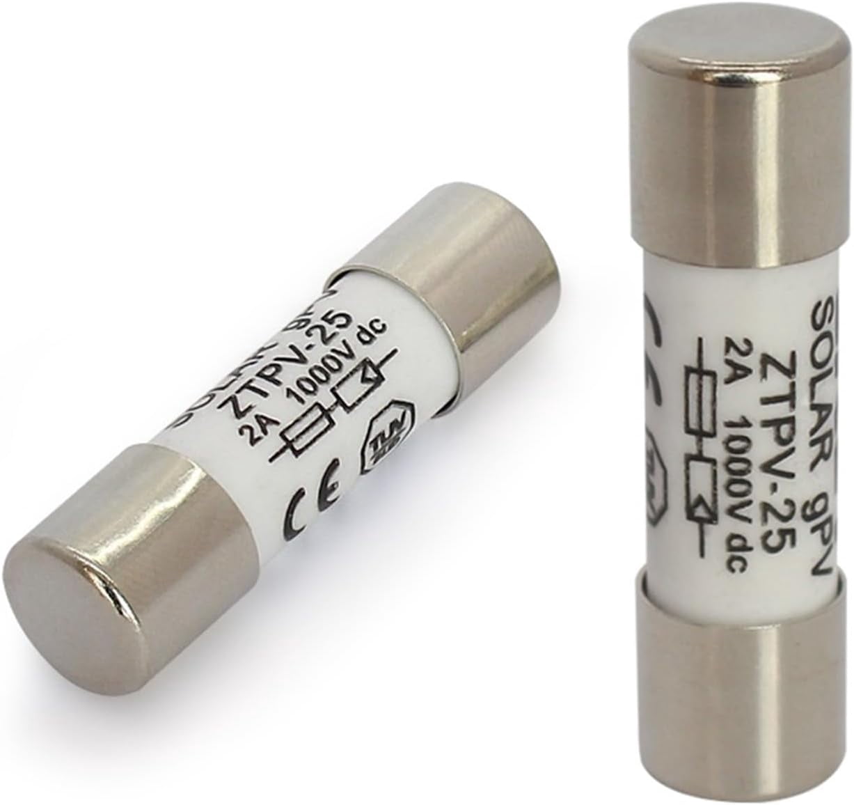 200 Pcs PV Solar Fuse 2A-30A 1000VDC Fusible 10x38mm PV for Solar Power ...