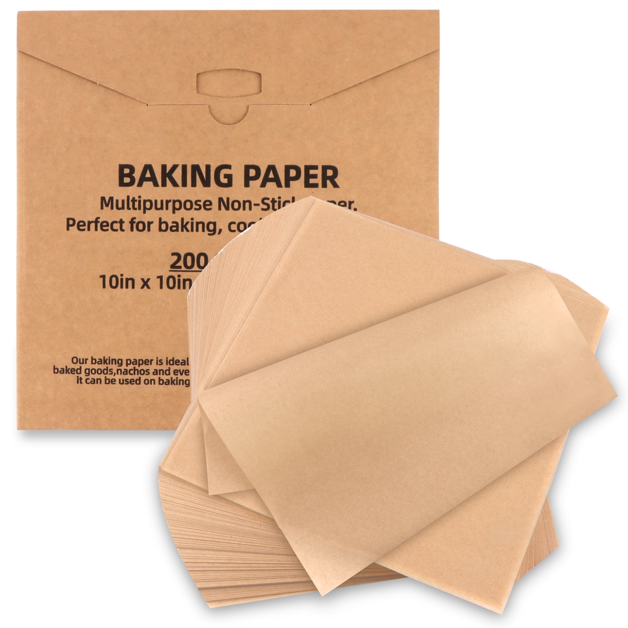 200 Pcs Parchment Paper Baking Sheets,10x10 inch Precut Non-Stick ...
