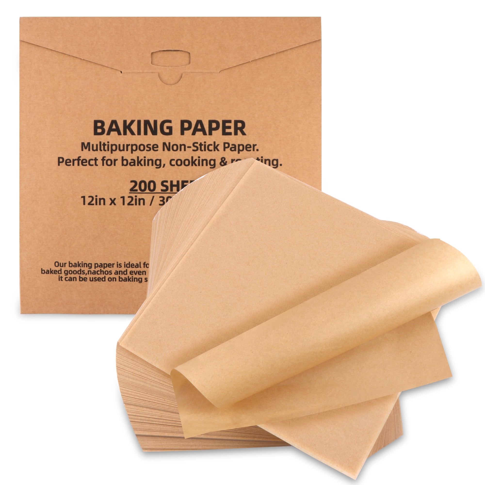 200 Pcs Parchment Paper Baking Sheets,12x12 inch Precut Non-Stick ...