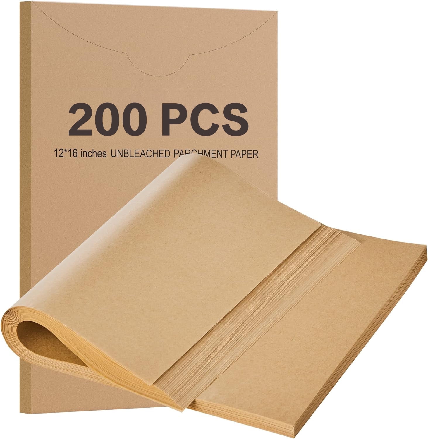 200 Pcs Parchment Paper Baking Sheets, 12x16 Inches Non-Stick Precut ...