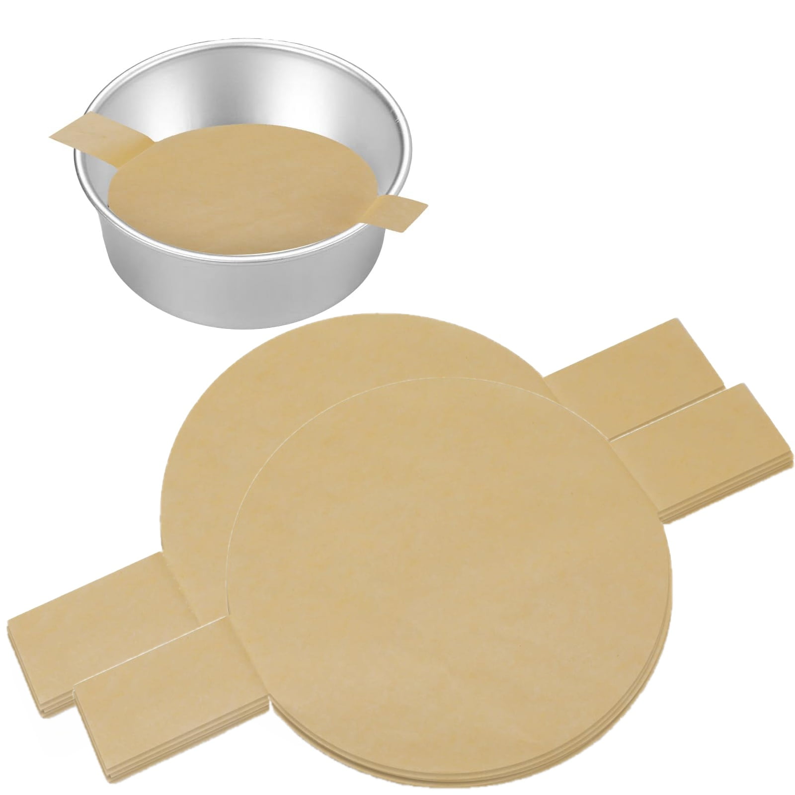 200 Pcs Parchment Paper Round Parchment Paper Sheets for Baking, 8 ...