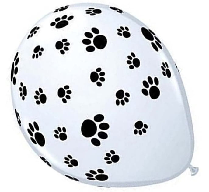 200 Pcs Paw Print Balloons, 12 Inches Paw Balloons Dog Print Balloons ...