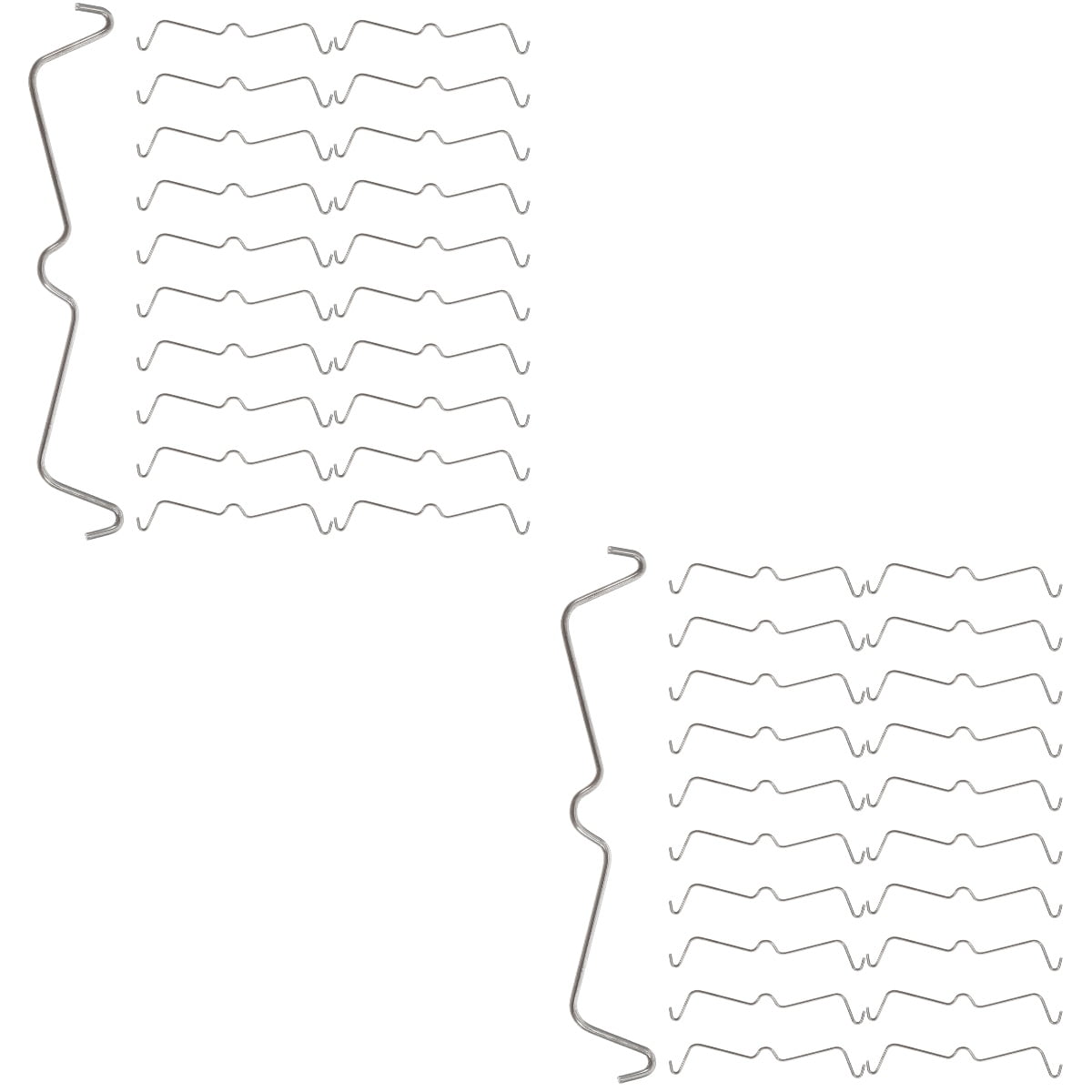 200 Pcs Perforated Board Fixing Buckle Metal Shelving Pegboard Hook ...