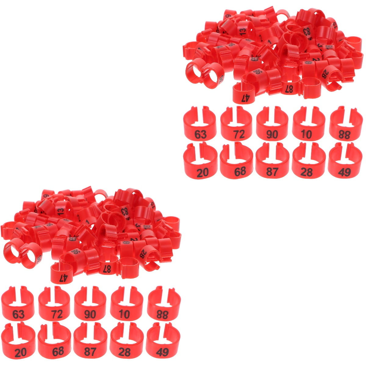 200 Pcs Pigeon Leg Rings Poultry Distinguish Markers Pigeon Racing ...