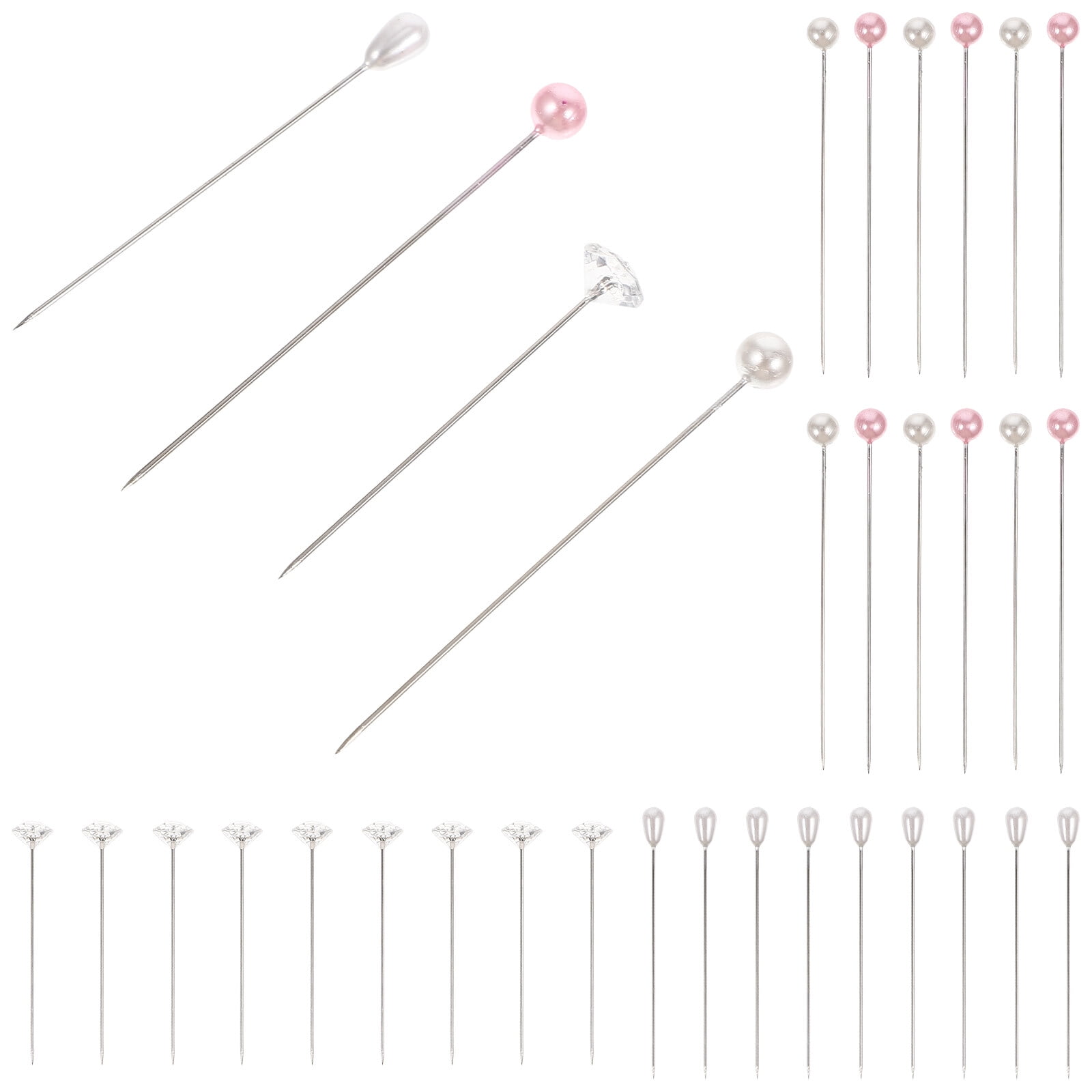 200 Pcs Pin DIY Dressmaking Flower Bouquet Sewing Needles Quilting Pink Jewelry - Walmart.com