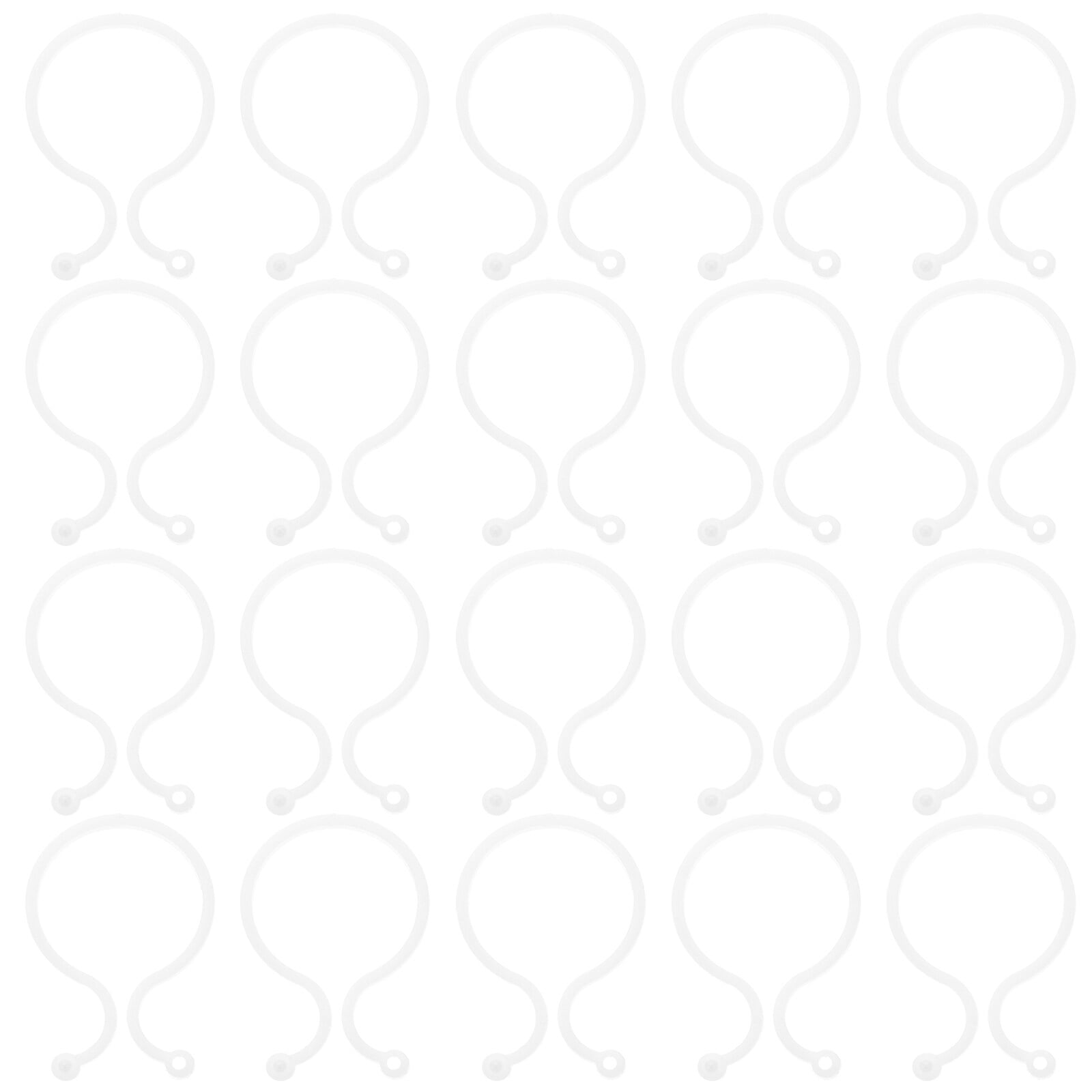 TABLZONE 200Pcs White Plastic Gardening Clamps for Plant Stem Support ...