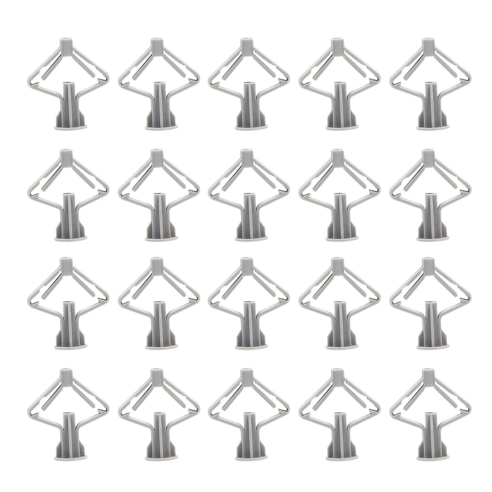 200 Pcs Plasterboard Wall Plug Expansion Tube Plastic Anchors Drywall ...