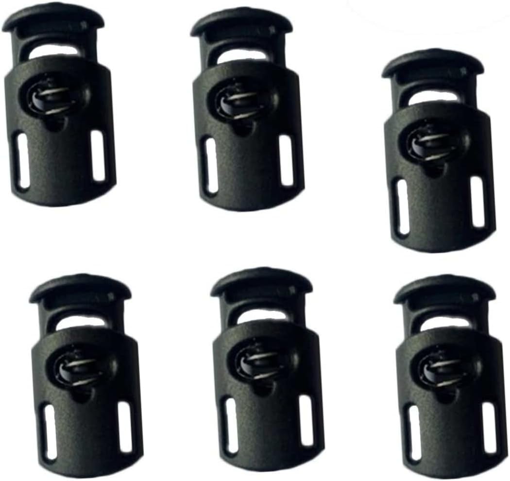 200 Pcs Plastic Cord Slider End Cord Sliding Fastener Button Spring ...