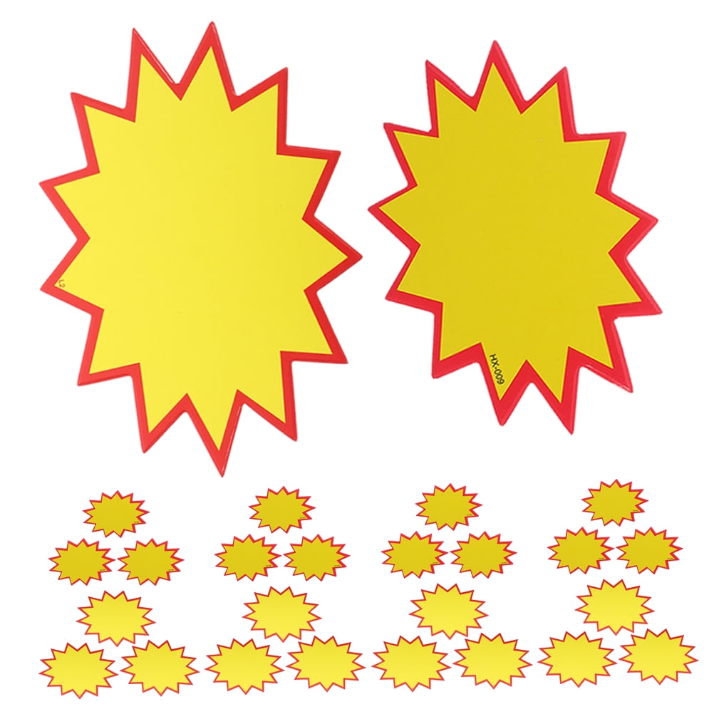 200 Pcs Price Tag Advertising Labels for Supermarket Signs Retail Tags ...