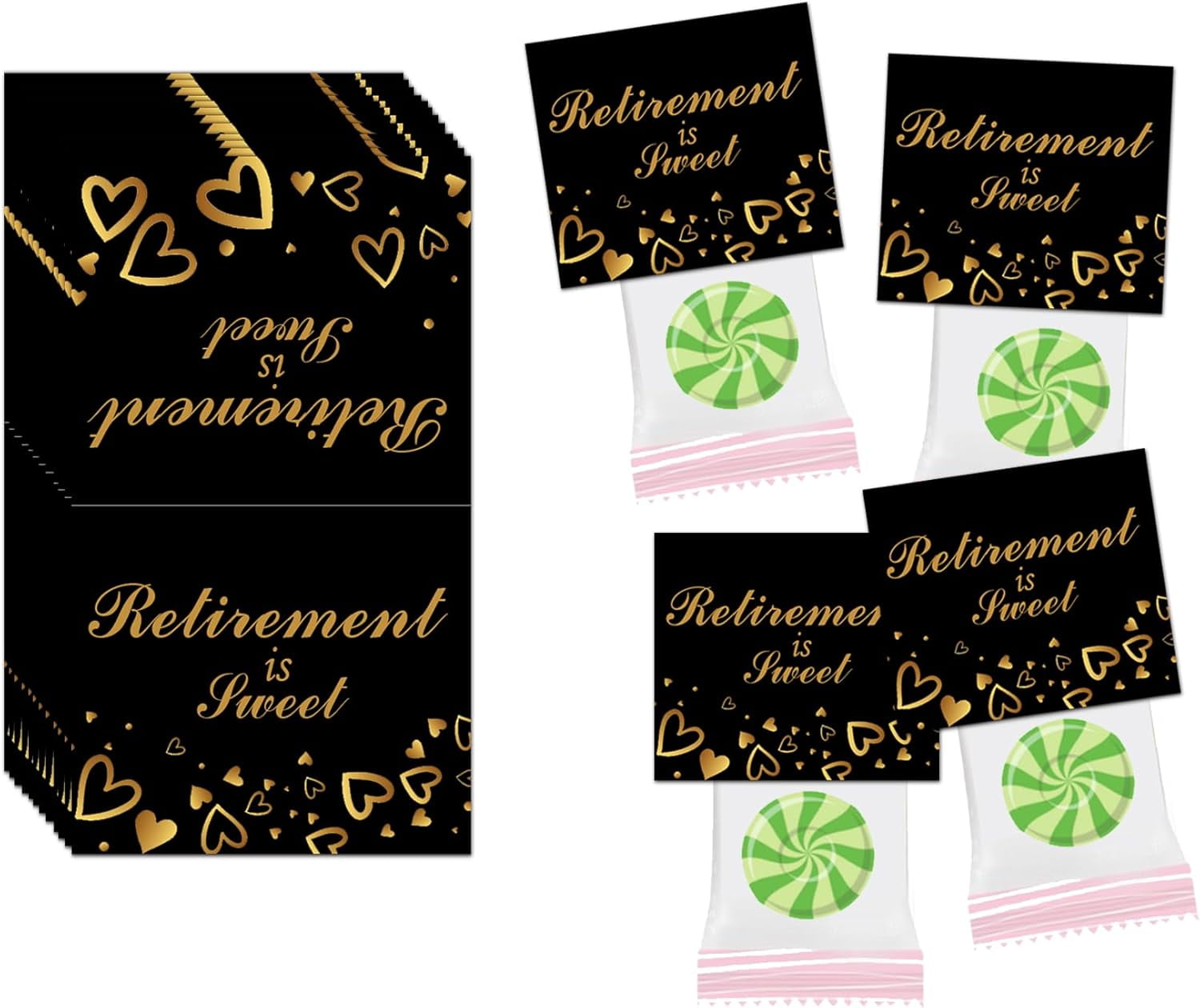 200 Pcs Retire Mint is Sweet Sticker for Candy,Retirement Party Favors ...