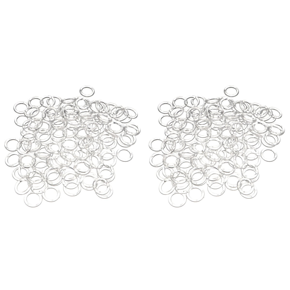 200 Pcs Roman Circle Plastic Hangers Curtain Rod Curtain Rings Curtain ...