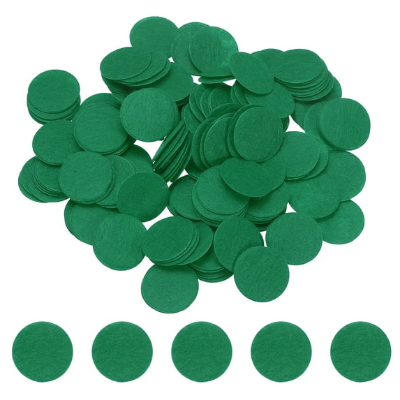 200 Pcs Round Felt Circles for Crafts 25mm / 0.98" Pre Cut Non-Woven ...