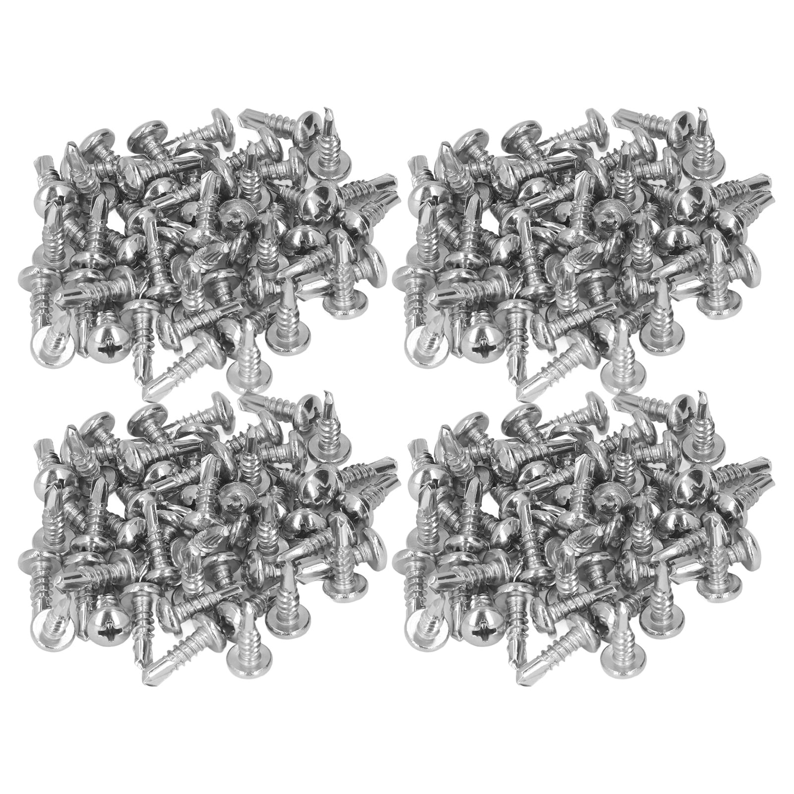 200 Pcs Round Head Self Drilling Screw 304 Stainless Steel 4.8x16mm ...