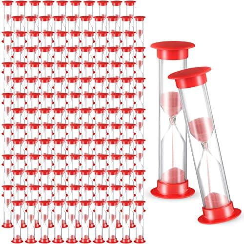 200 Pcs Sand Timer 1 Minute Sand Timer in Bulk Acrylic Covered ...