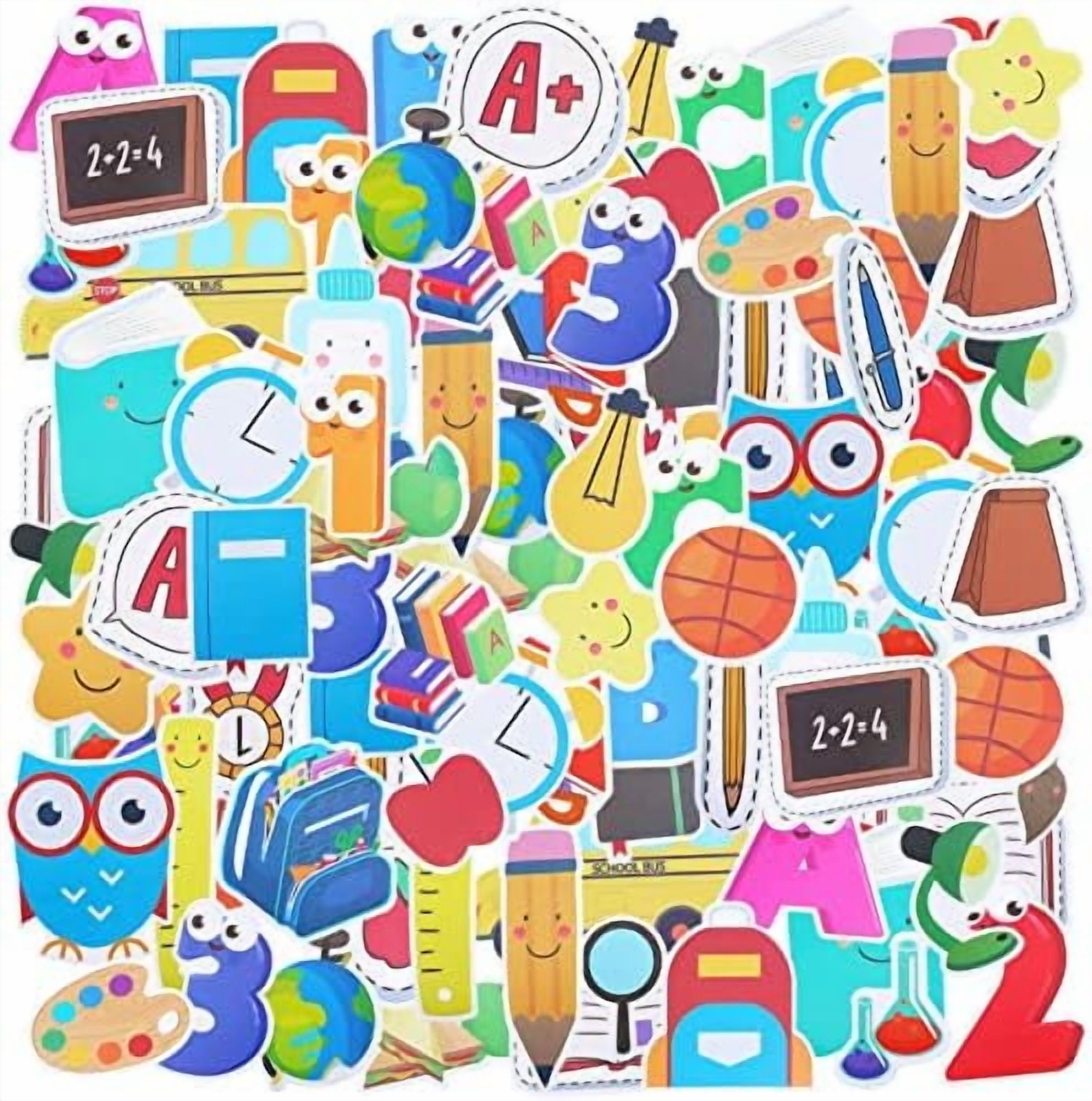 200 Pcs School Water Bottles Stickers for Kids Scrapbook Waterproof ...