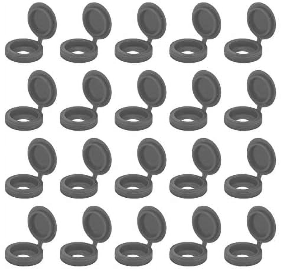 200 Pcs Screw Cap, Plastic Hinged Screw Head Covers Screw Cover Caps ...