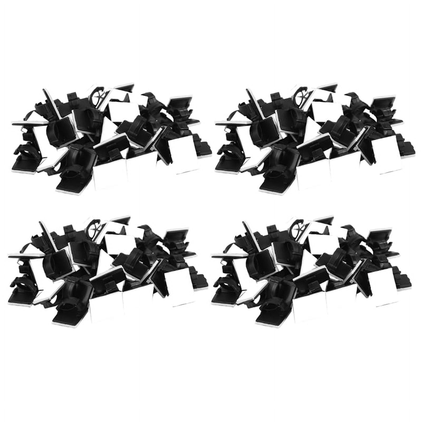 200 Pcs Self Adhesive Cable Clamp Plastic Rectangular Cable Clips Cable ...