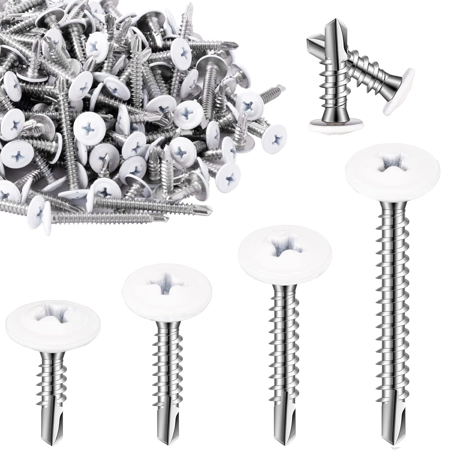 200 Pcs Self Tapping Screws for Metal Tornillos para Metal Pan Head ...