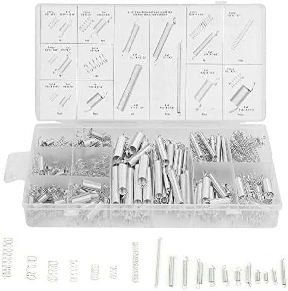 - 200 Pcs/Set 20 Sizes Extension Tension Compression Spring Assortment ...