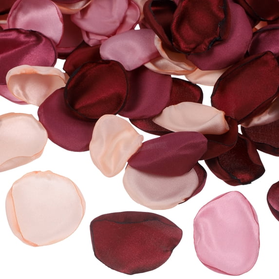 HOMEMAXS Silk Rose Petals for Decoration Assorted Color Artificial ...