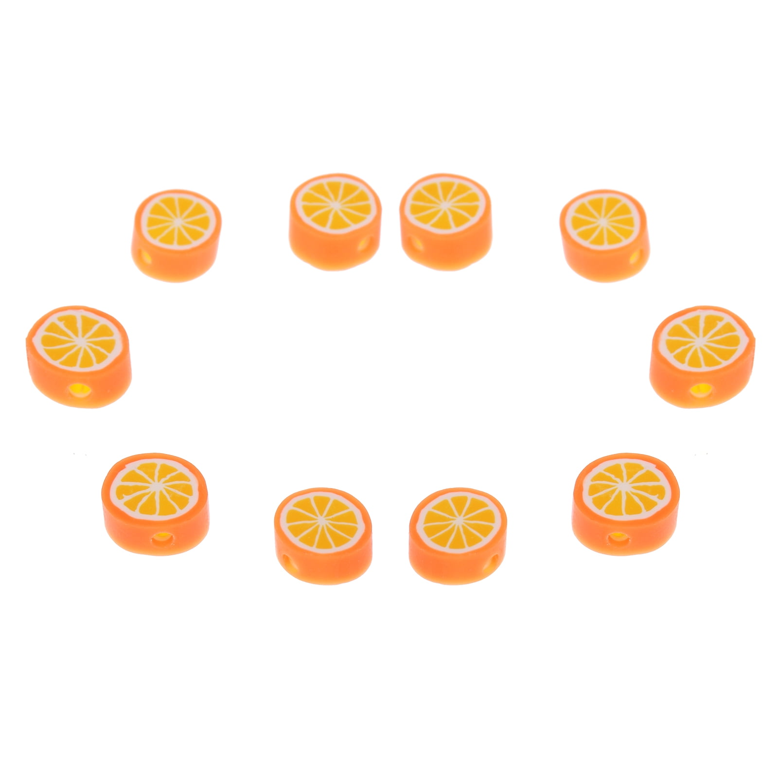 200 Pcs Sliced clay Fruit Exquisite Spacer Beads Candies Nutcracker ...