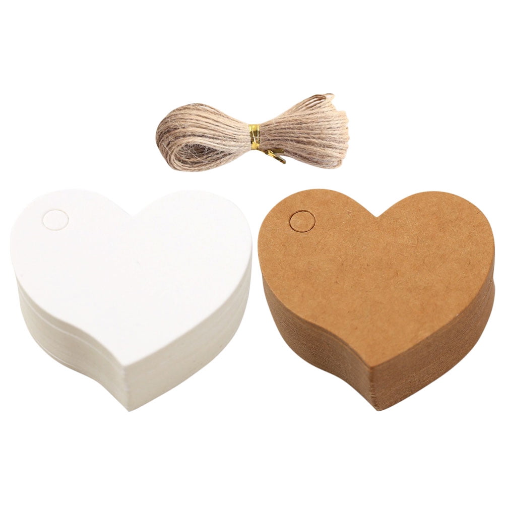 NIAIZEK Heart Shaped Card Tags Assorted Color for Special Occasions ...
