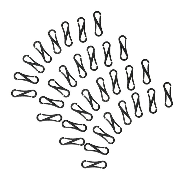 200 Pcs Spring Hanging Buckle Hanger with Clips Snap Hook Hangers ...