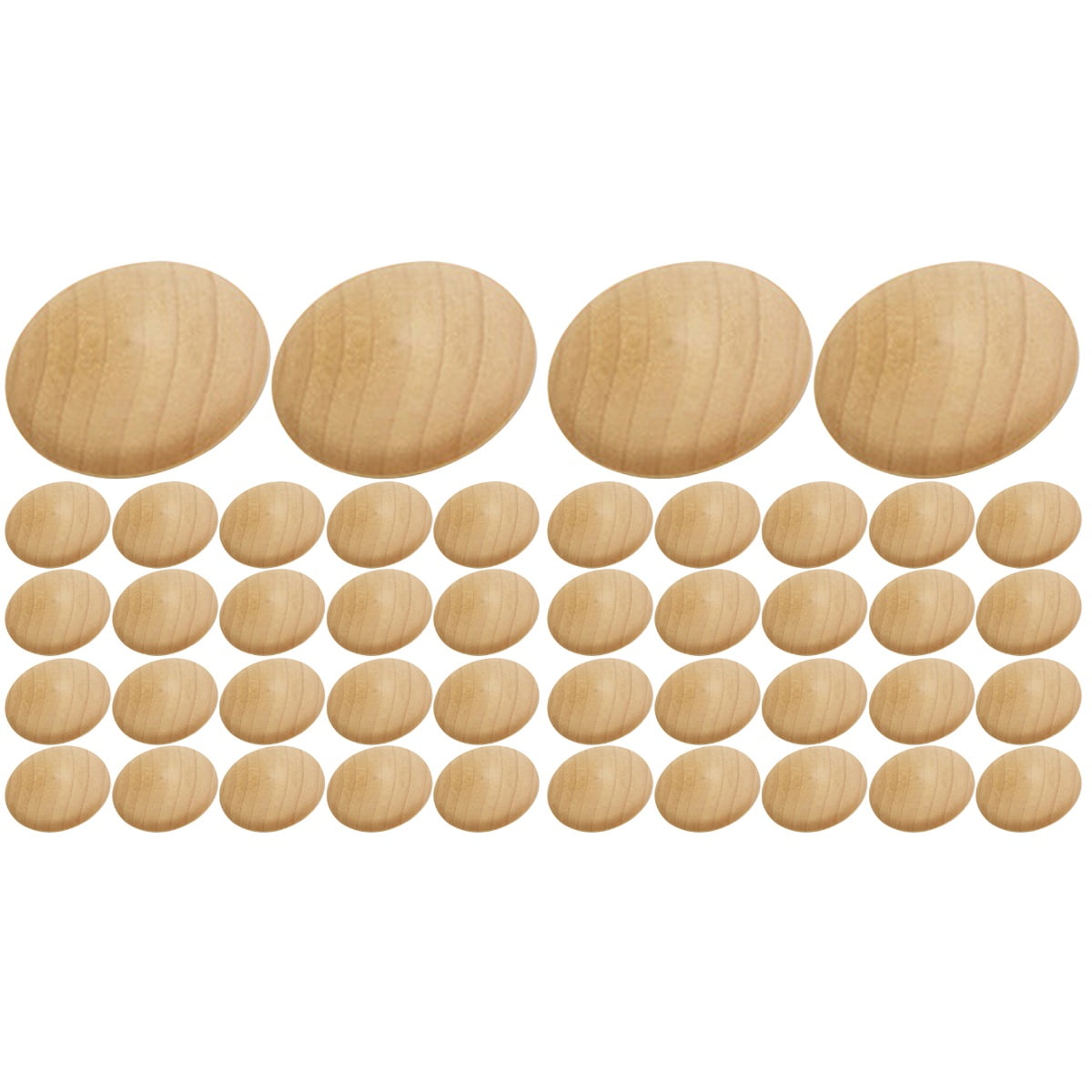 FENGGUIQU 200pcs Wooden Button Head Protrudes Hole Plugs for Furniture ...