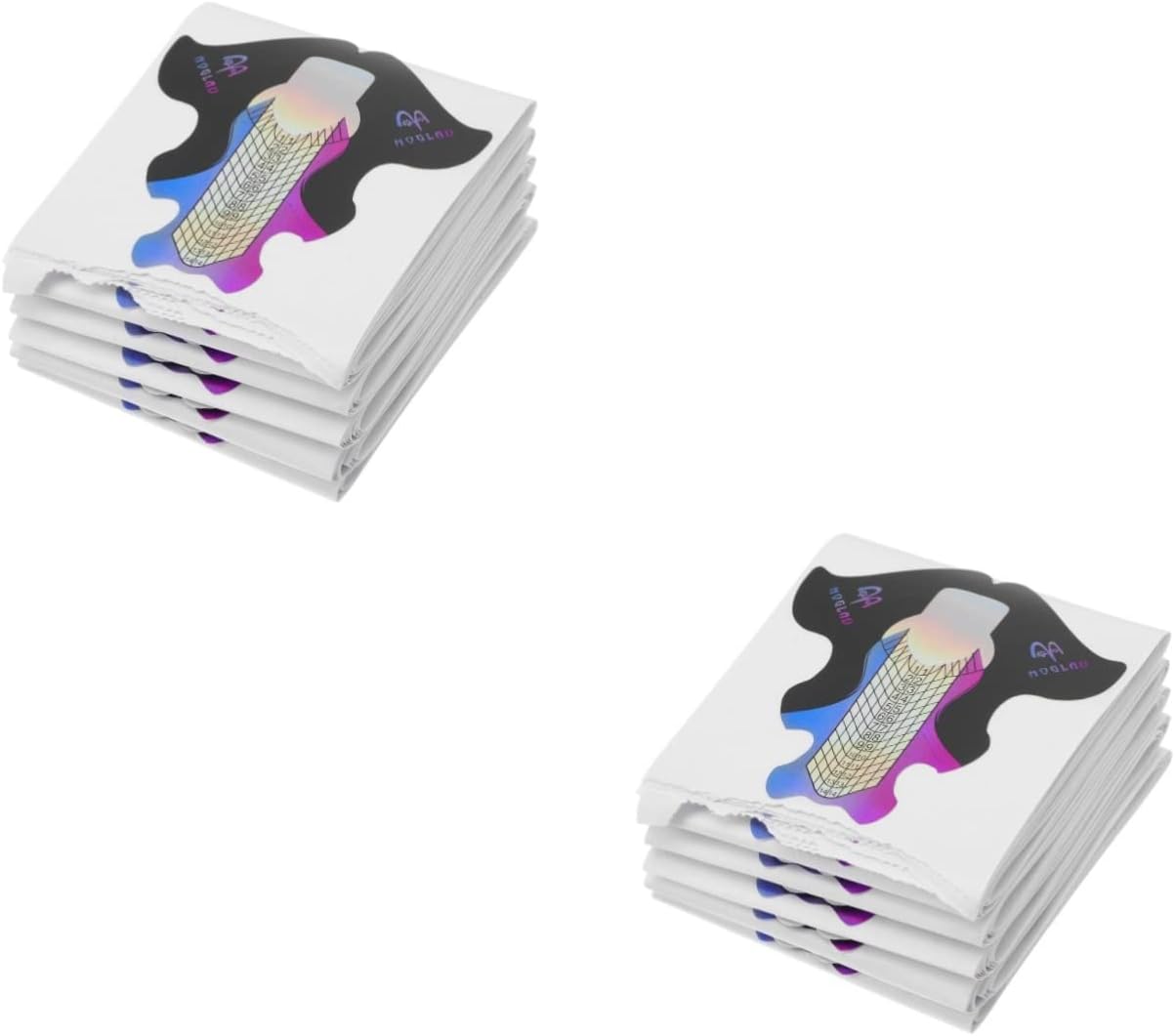 200 Pcs Symphony Fish-shaped Paper Tray French Tip Nail Tool French ...