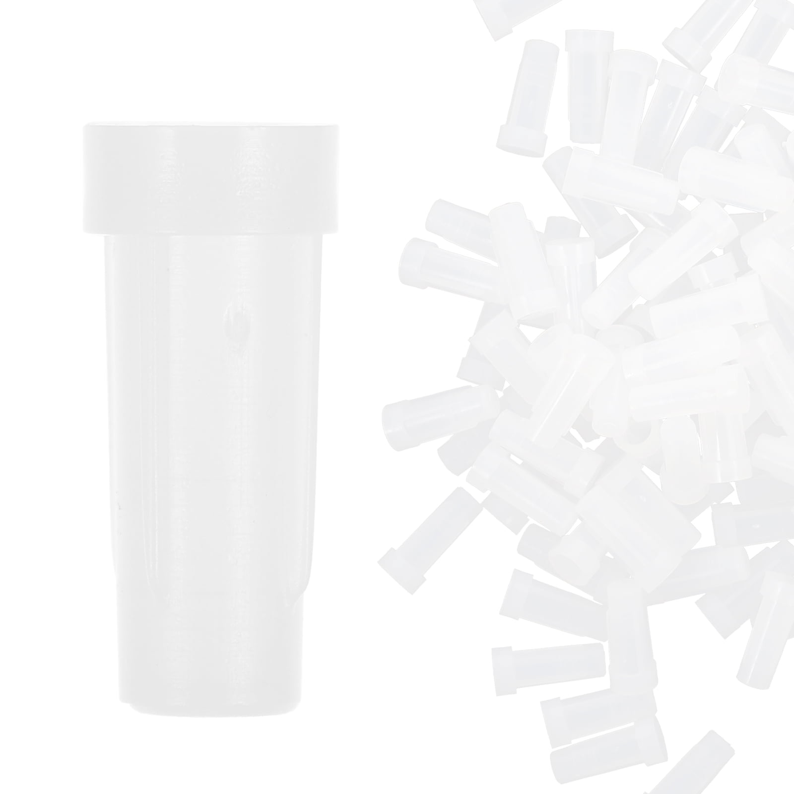 200 Pcs Syringe Sealing Cap Luer Lock Caps Injector Needle Needles ...