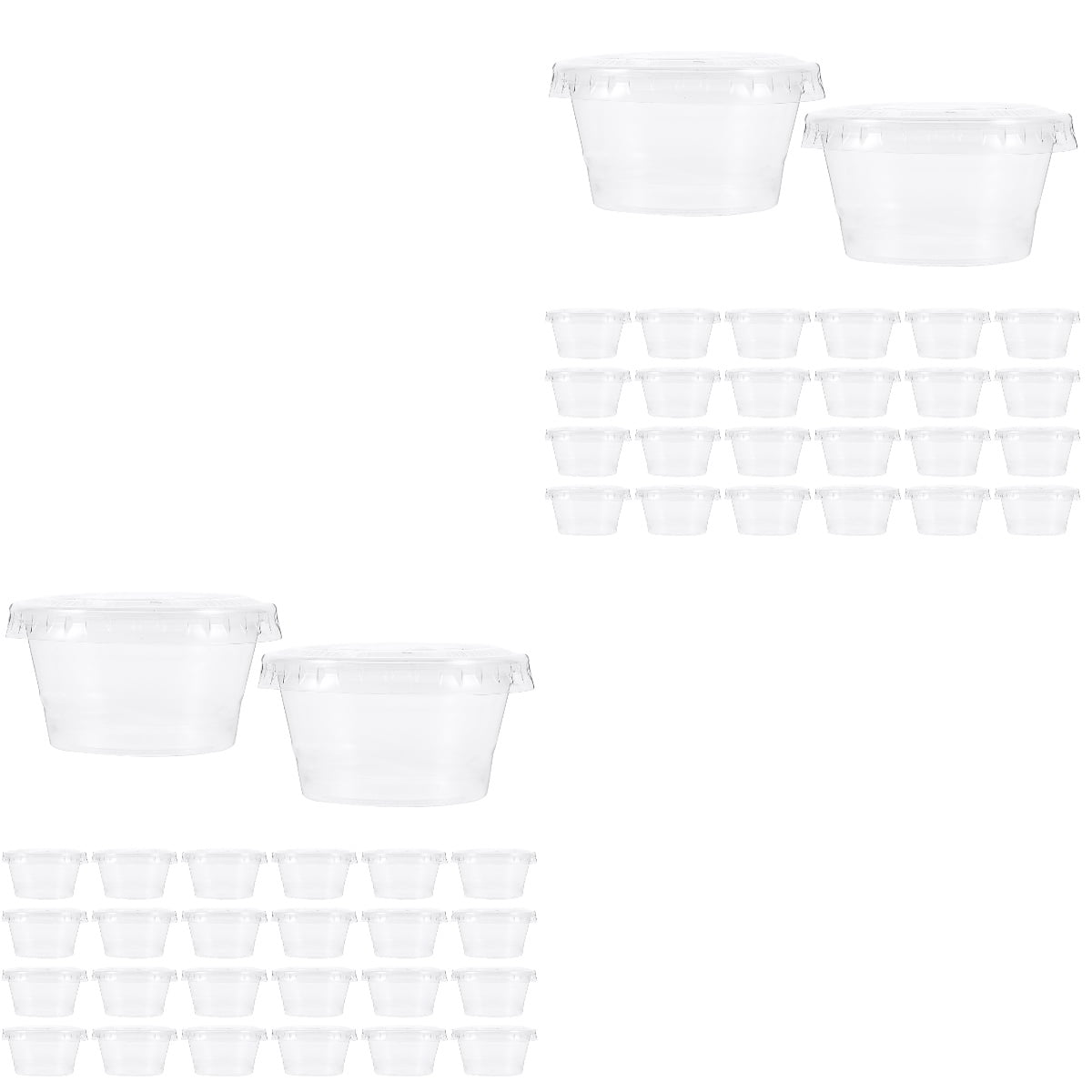200 Pcs Takeaway Sauce Cup Plastic Mug Condiment Tray Wedding Things ...