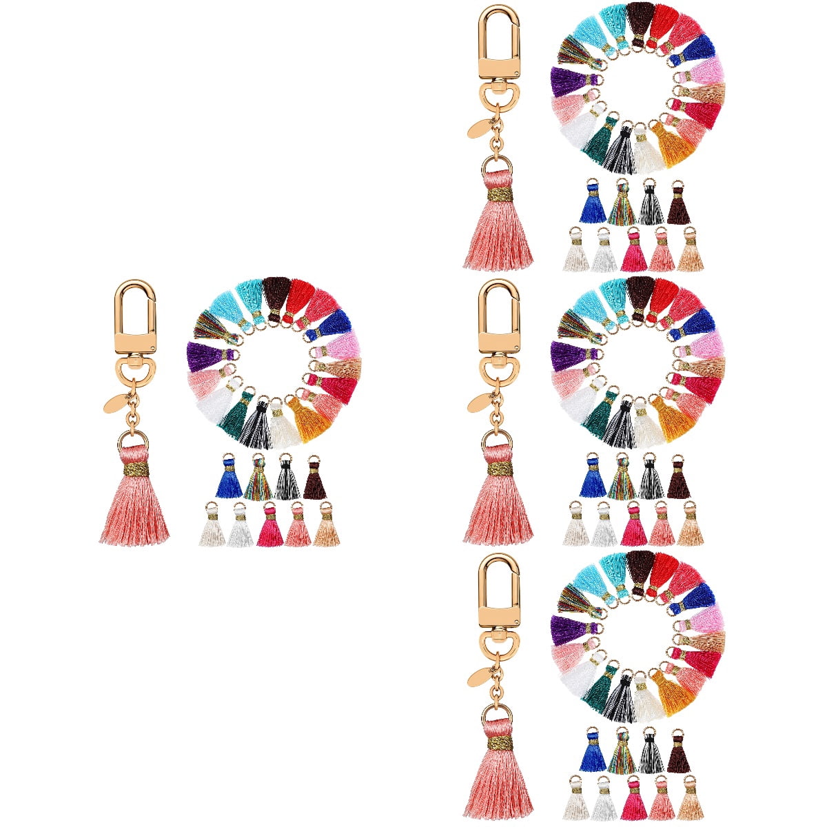 200 Pcs Tassels Mini Tassels For Crafts Tassels For Keychain Making ...