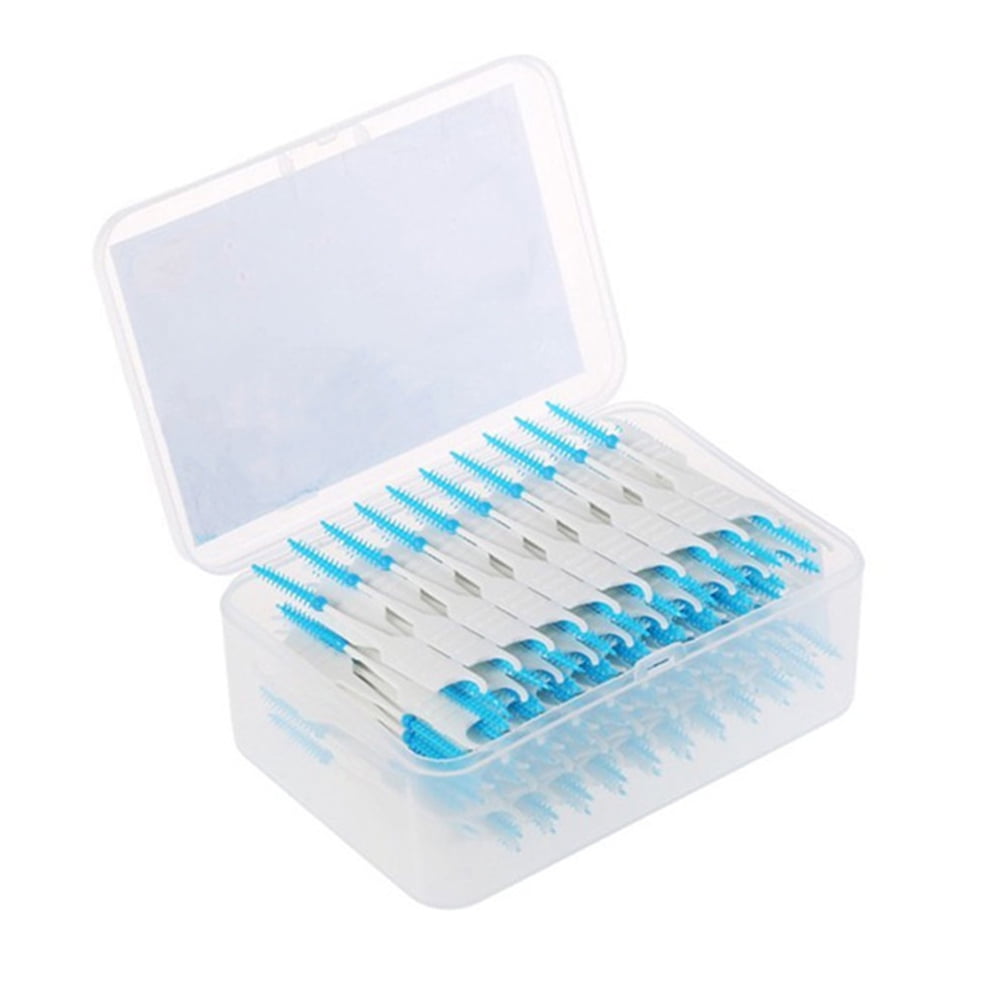 200 Pcs Toothpick Cleaning Supple Braces Cleaner Flossers Interdental ...