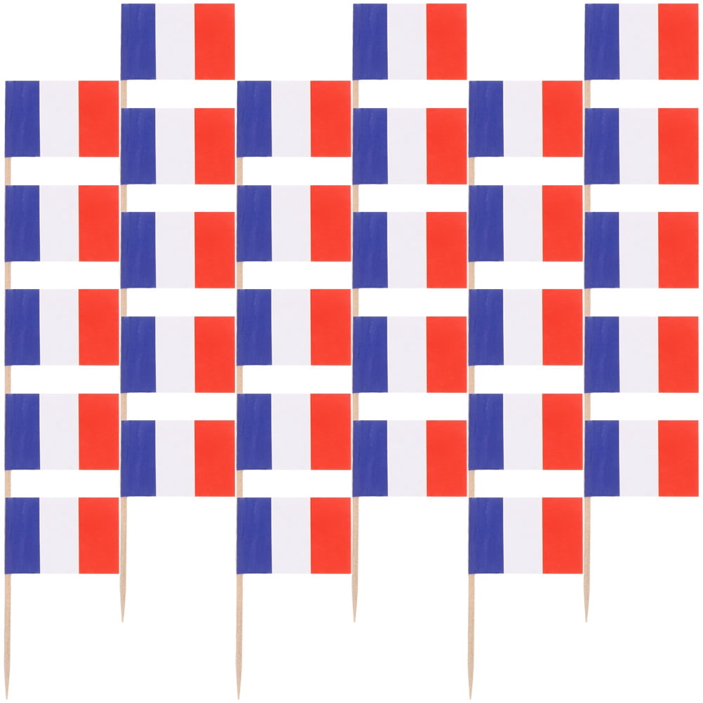 200 Pcs Toothpick Flag Decor Toppers Sign Cupcake Dinner Flags Fruit ...