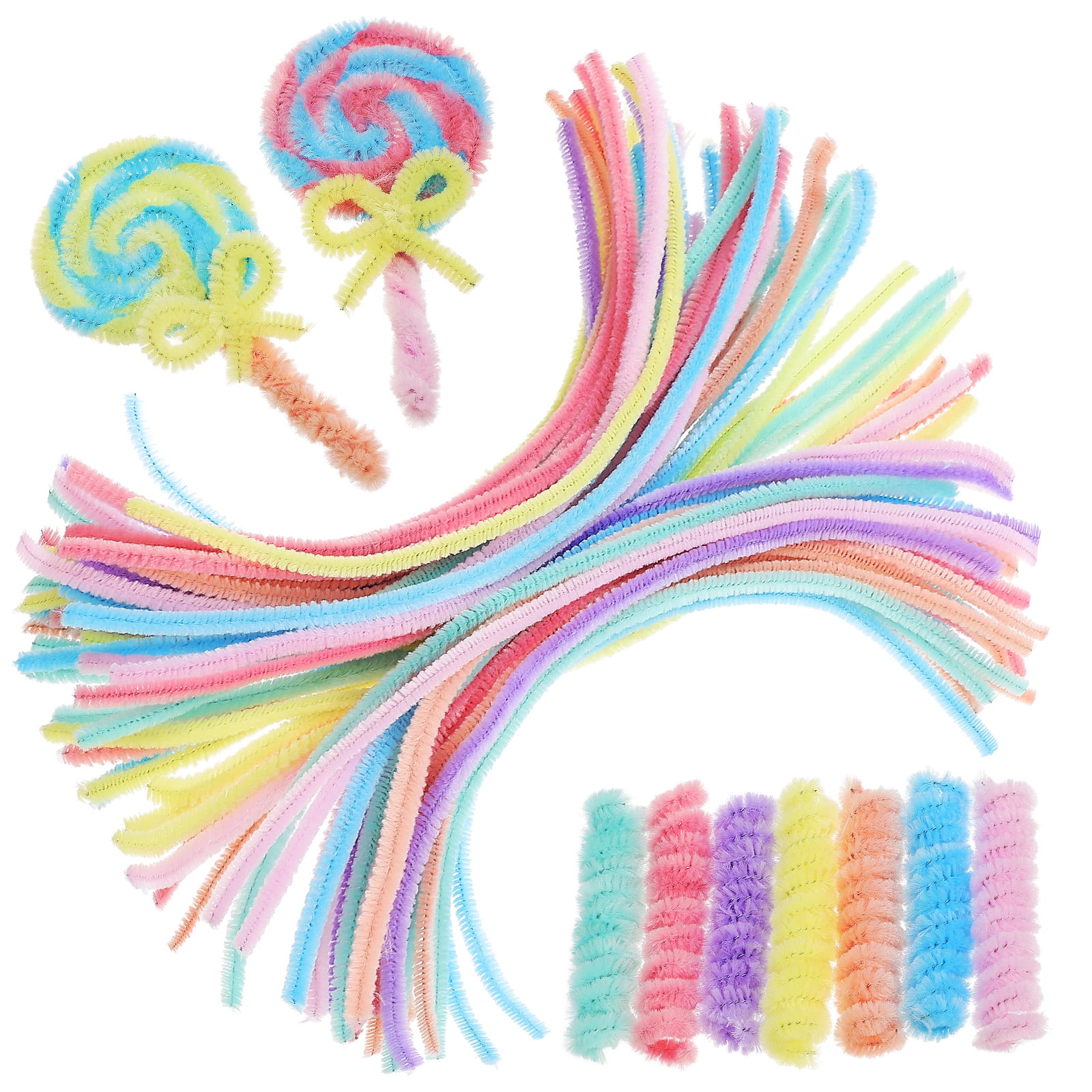 200 Pcs Top Twisting Stick Pipe Cleaners Twisting Stick Fuzzy Craft ...