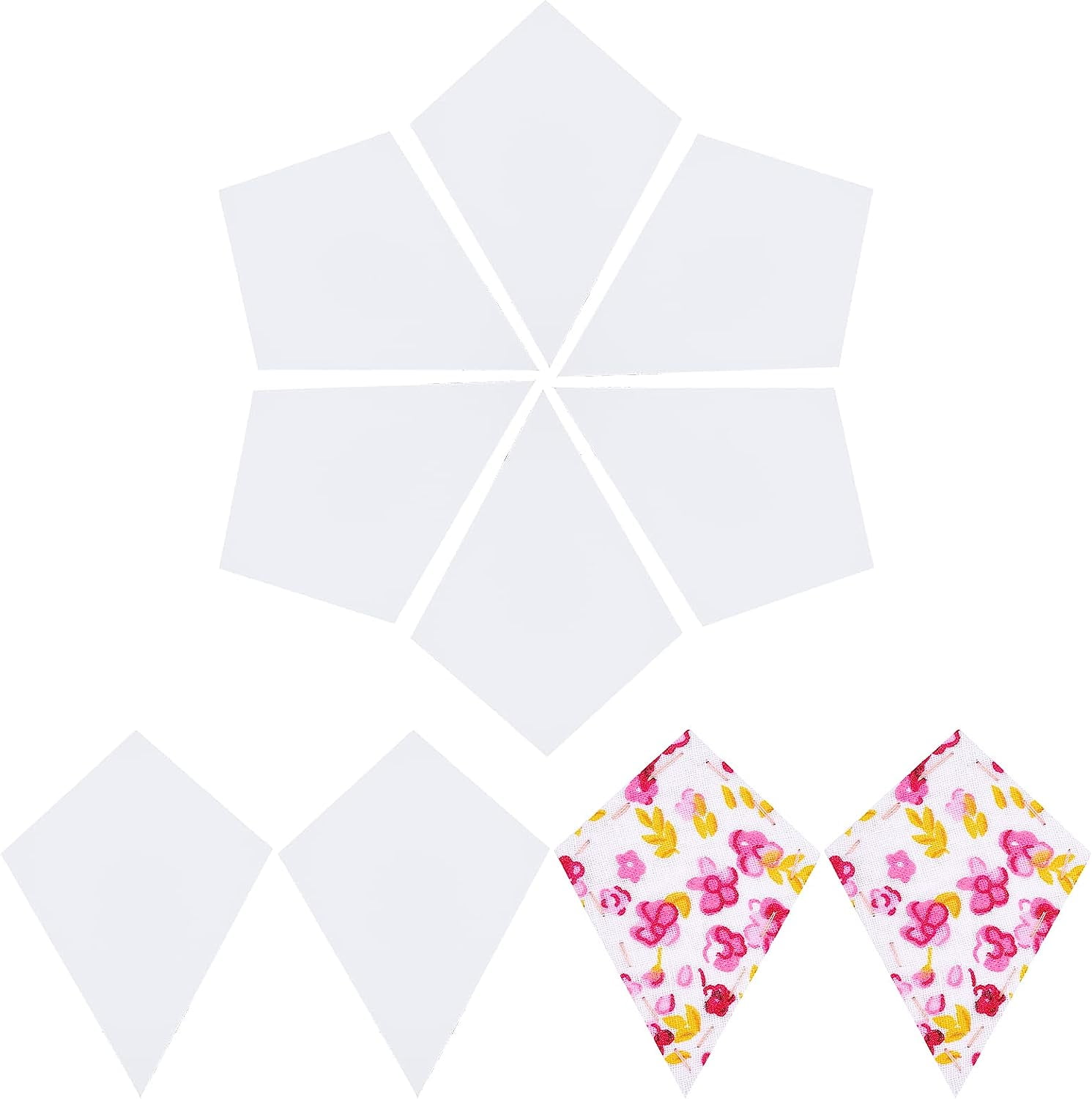 200 Pcs Trapezoid Paper Quilting Templates Handmade English Paper ...