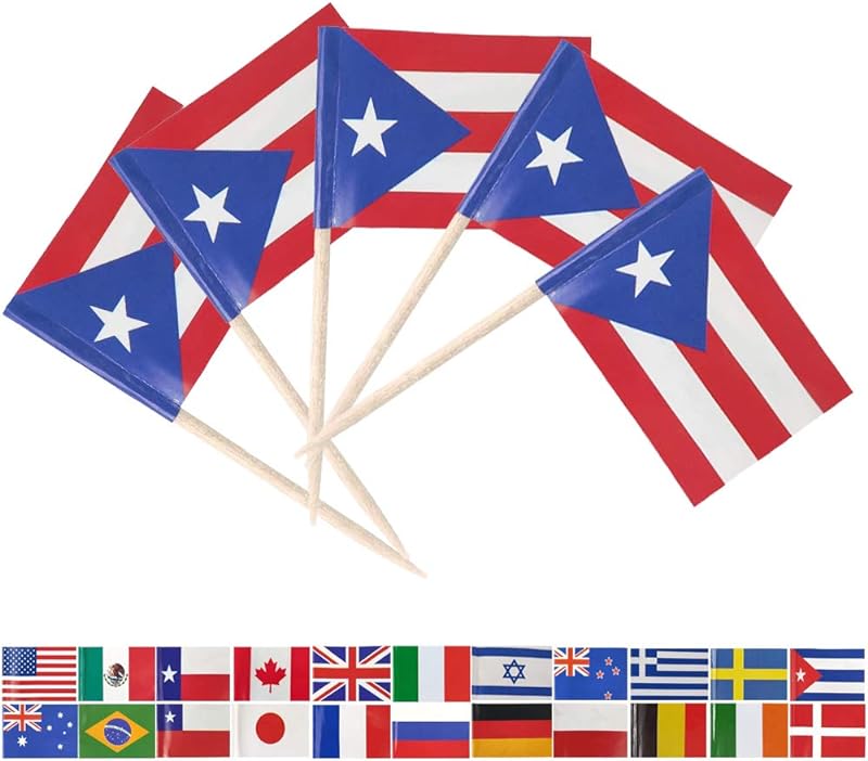 200 Pcs US America Toothpick Flag, USA American Flags, Cupcake Toppers ...