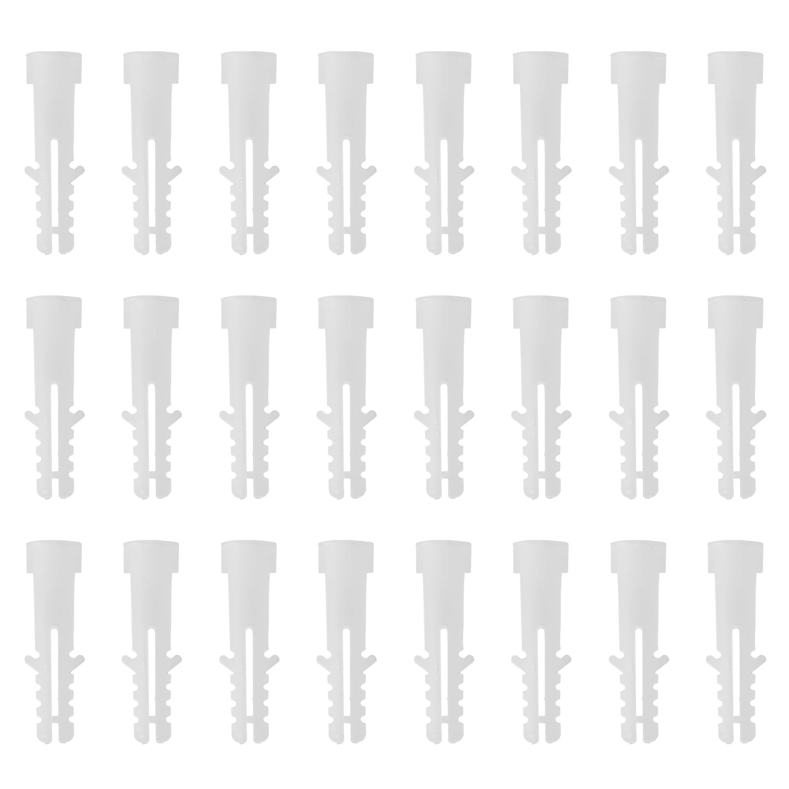 200 Pcs Wall Expansion Tube Concrete Anchor Tile Bolts Drain White ...