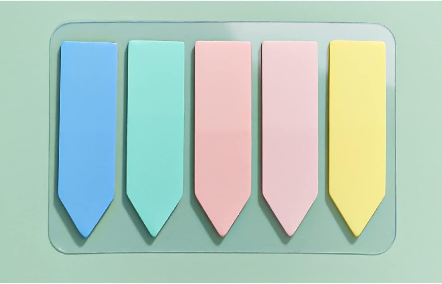 200 Pcs Waterproof self-Adhesive Transparent Sticky Notes Pad Page ...