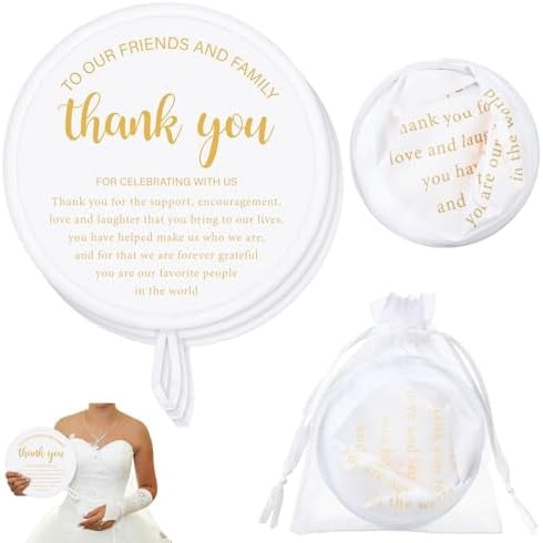 200 Pcs Wedding Fans for Guests and Organza Storage Bag Set Sublimation ...